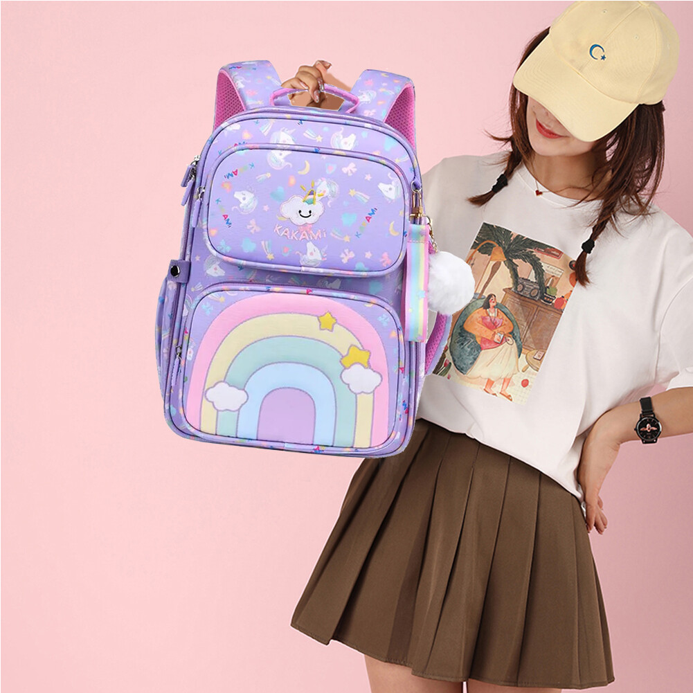 Cute Cartoon Book Pack Large Capacity Student Knapsack Zipper for ...