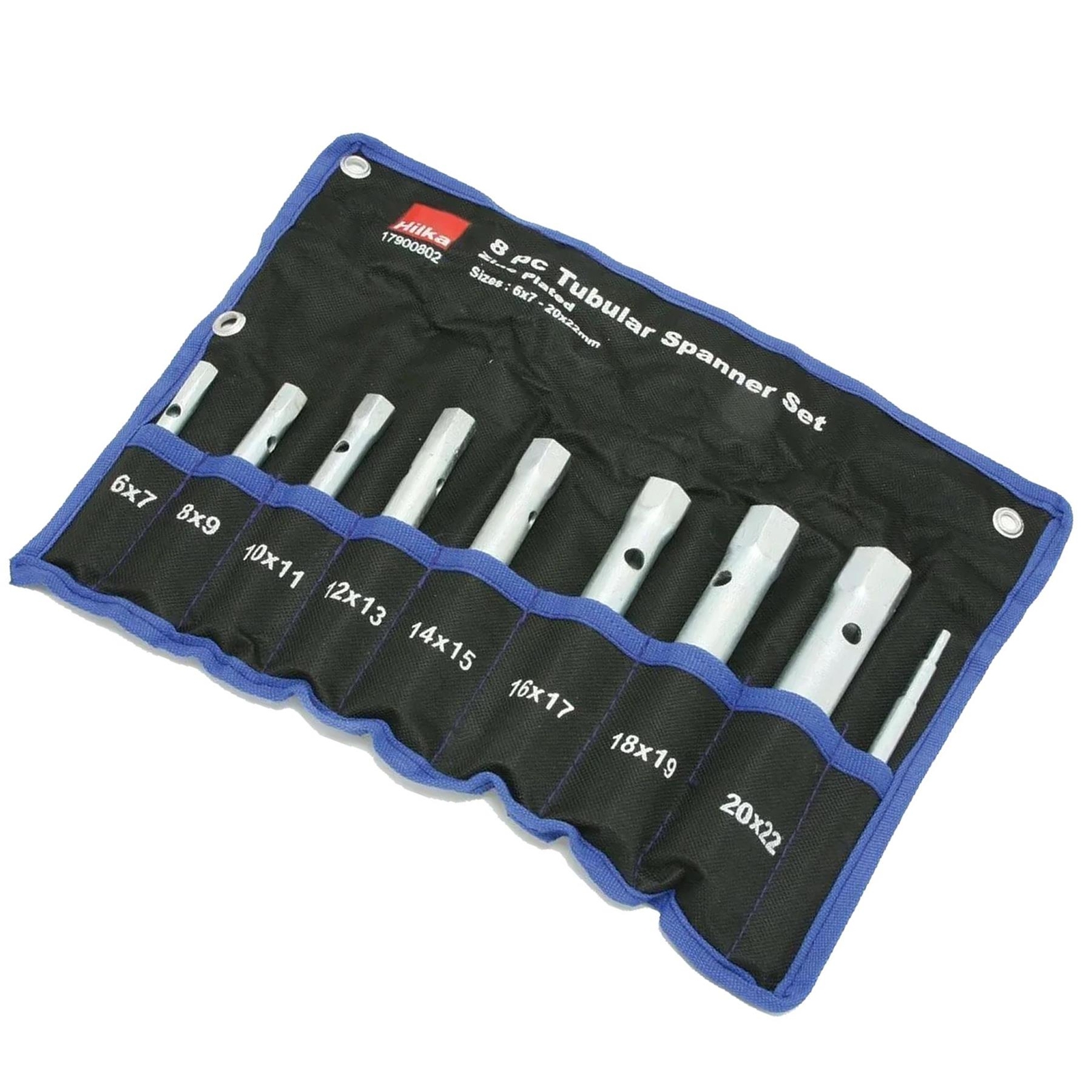8 Piece Tubular Box Spanner Metric Wrench Set 6mm - 22mm | eBay