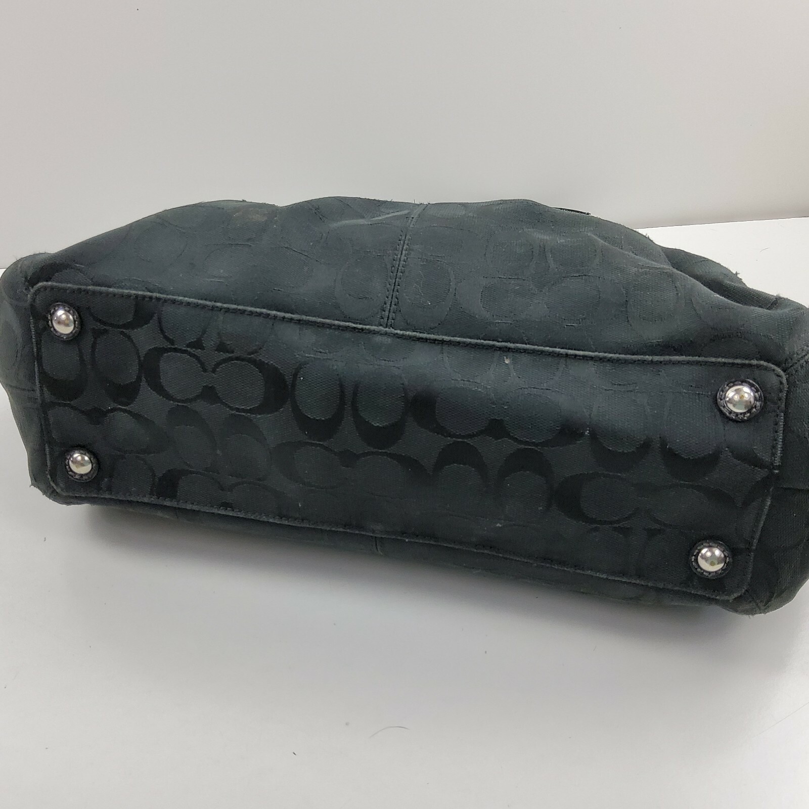 COACH F13742 Signature Patent Leather Tote Shoulder H… - Gem