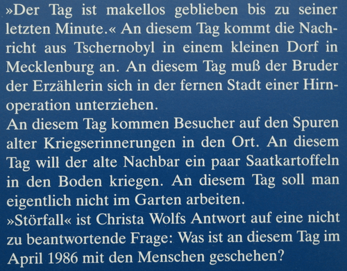 Christa Wolf - Störfall / Nachrichten eine Tages | eBay.de