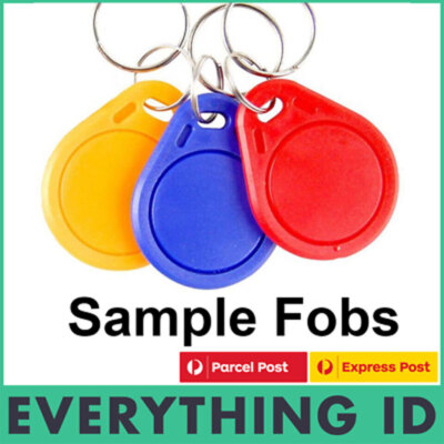 SAMPLE PACK POPULAR FORMATS KEY TAG FOB CARD RFID NFC KEYFOB 125KHz 13 ...