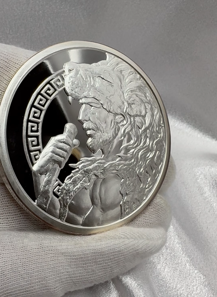 VERY RARE 5oz .999 Fine Silver Hercules Proof Round #495/500 [T10] | eBay