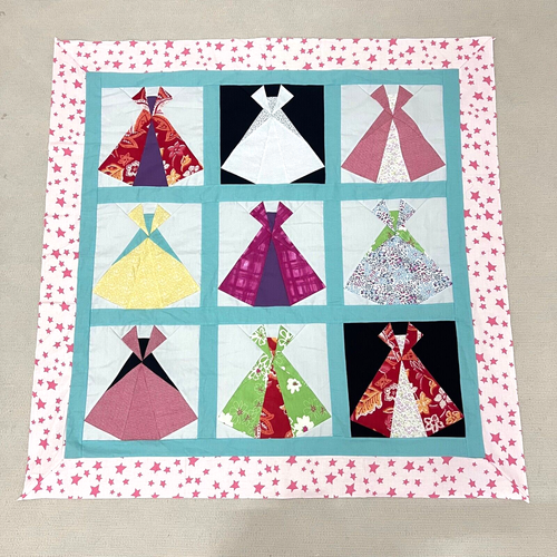 Handmade Liberty Dresses Baby Quilt Top 47x47" Pieced~ BABY/BED/Wall ...