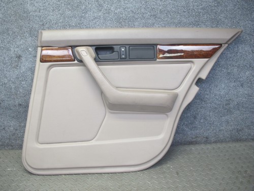 92-95 BMW E34 5-SERIES SEDAN REAR RIGHT DOOR PANEL TRIM COVER PARCHMENT ...
