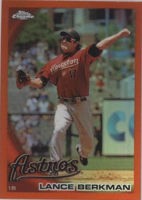 2010 Topps Chrome - Lance Berkman #73 Orange Refractor for sale online ...