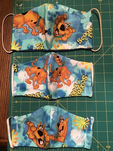 (1) Scooby Doo Face Masks/Face covers ~ lined Child, ladies, men’s ...