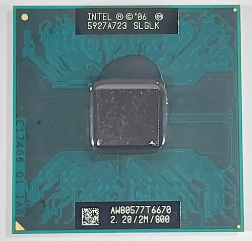 CPU Intel Dual Core Duo Mobile T6670 2.20/2M/800 SLGLK Processor 800mhz ...