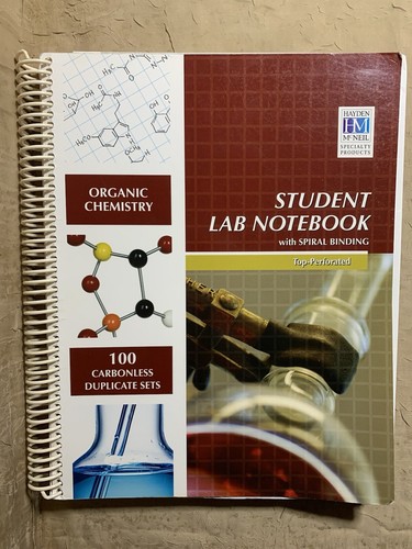 Hayden-Mcneil Specialty Products Student Lab Notebook Spiral Bound Top ...