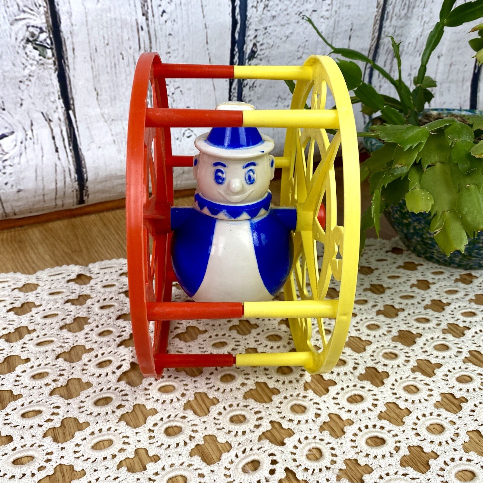 Vintage Clown Toy Ferris Wheel 1960s NOS Rolling Clown Toy | eBay