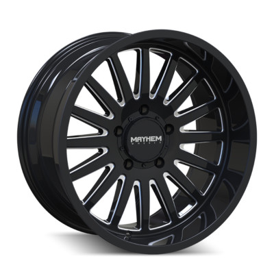 Mayhem Utopia Wheel 8114 Gloss Black Milled 20X10 8-165.1 -19mm 125.2mm ...