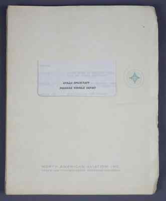 NASA - Apollo Spacecraft "Pressure Vessels Report" | eBay