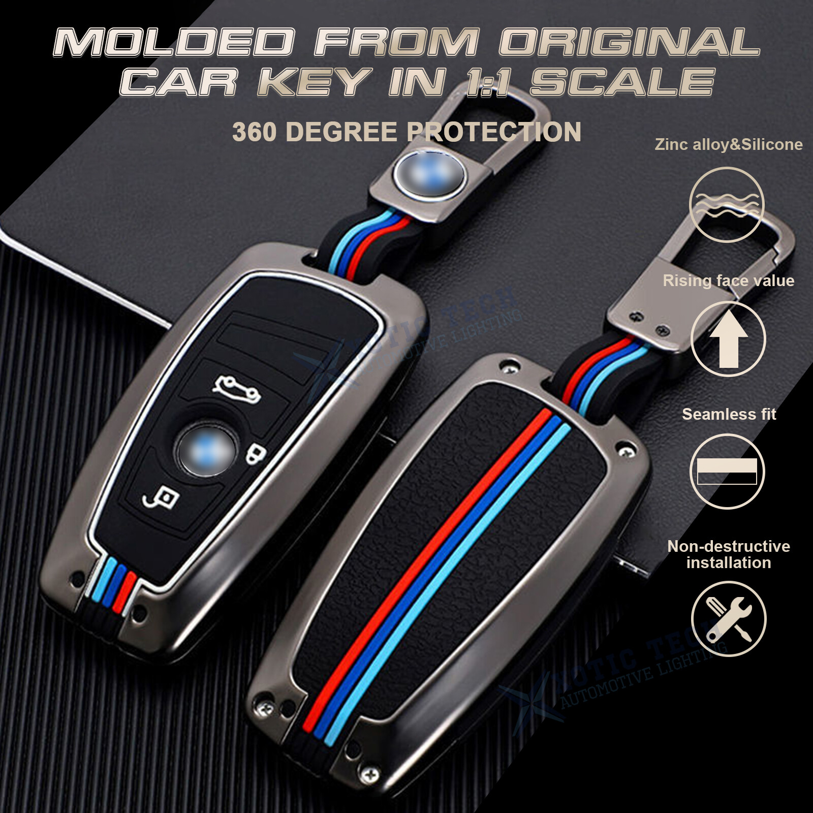 Keyless Remote Smart Key Fob Cover Case For BMW 3 4 5 6 X1 X3 X5 X6 Z4 ...