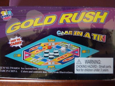 GOLD RUSH - GAME IN A TIN - EASY TO CARRY AROUND | eBay Australia