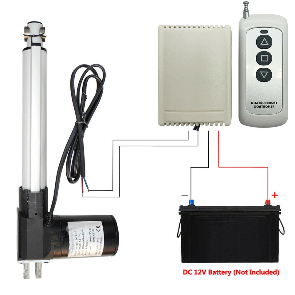 8-35V Wireless Remote Control Kit Linear Actuators DC 12V 24V Motor ...