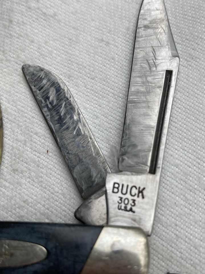 6 Vintage Pocket Knives Schrade Old Timer Buck Mac Tools Jeep Nor Mark ...