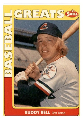 1991 Swell Baseball Greats #7 Buddy Bell Cleveland Indians | eBay