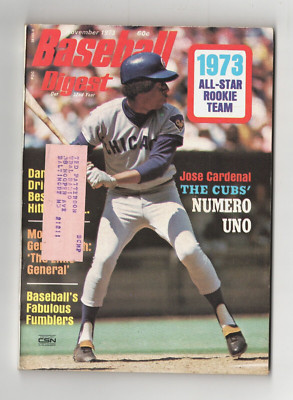 November 1973 Baseball Digest Magazine – Jose Cardenal Cover #M1465 | eBay