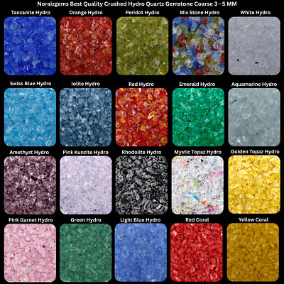 Crushed All Hydro Quartz Coarse Gemstone Powder 3-5 MM Ring ...