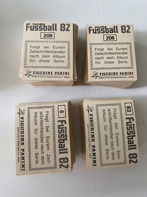 Panini Fussball Bundesliga 1982 Sticker aussuchen # 251 - 481 Teil 2/2 ...
