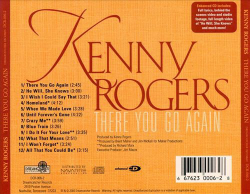 Kenny Rogers There You Go Again New/Sealed Bonus Backstage Studio ...