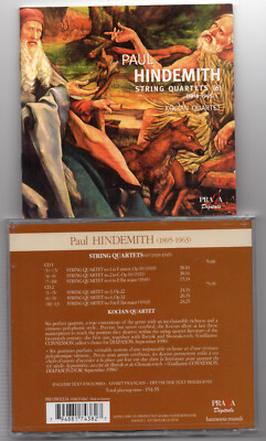 Paul Hindemith - The 6 String Quartets, Kocian Quartet Praga Digitals 2 CD set | eBay