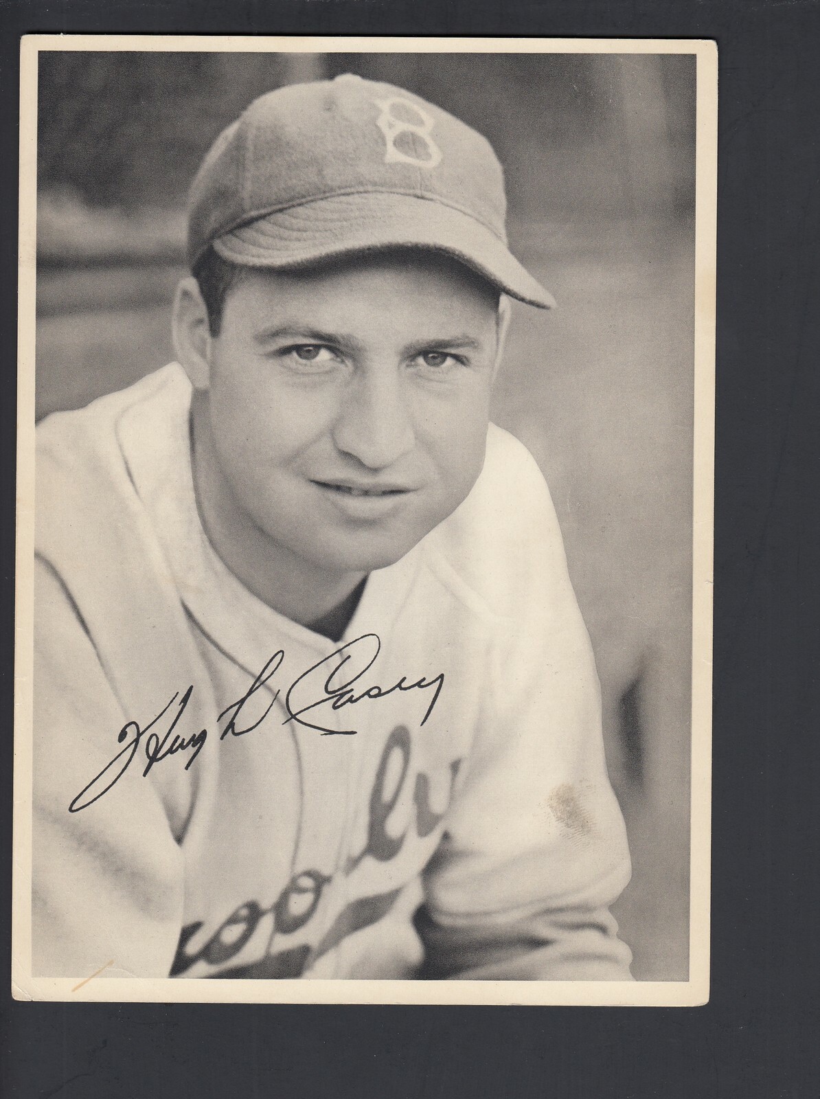 Hugh Casey 1940-49 Brooklyn Dodgers Picture Pack Photo Card Light Color ...