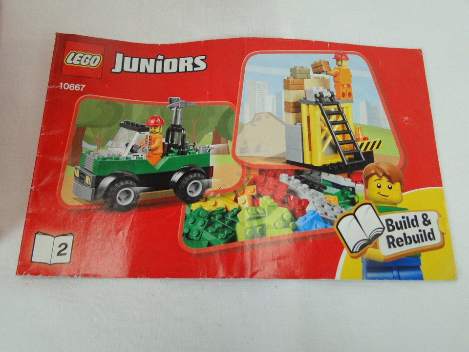 Lego 10667 Juniors Easy to Build Box Baustelle komplett mit Anleitung ...