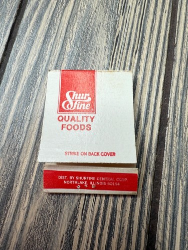 Shurfine Quality Foods Vintage Matchbook Collectible Memorabilia | eBay