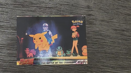 Topps - Mewtwo Strikes Back - #25 - THE BATTLE OF THE CHAMPIONS ...