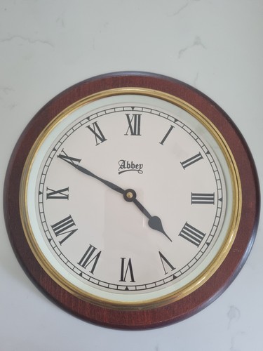 Vintage Abbey wall analogue clock roman numerals collectable Made In ...
