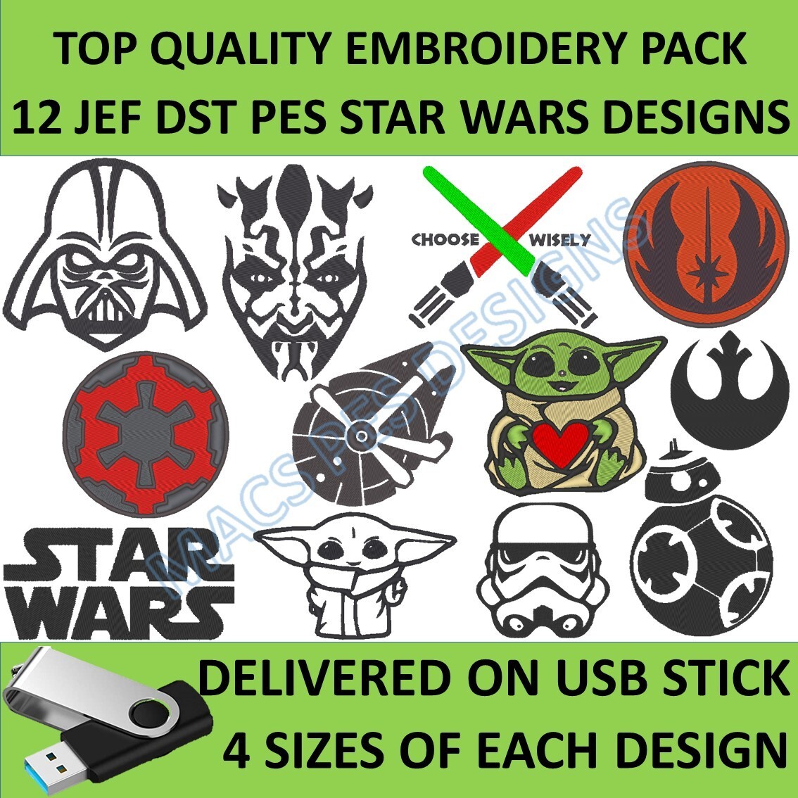 Star Wars Embroidery Pattern