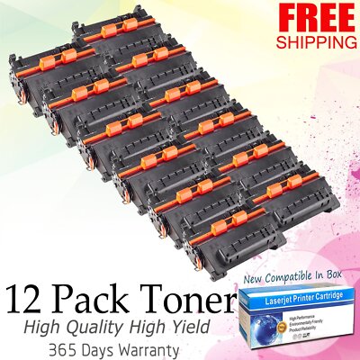 12 PK High Yield CC364A 64A Toner Cartridge For HP LaserJet P4014 P4015 ...