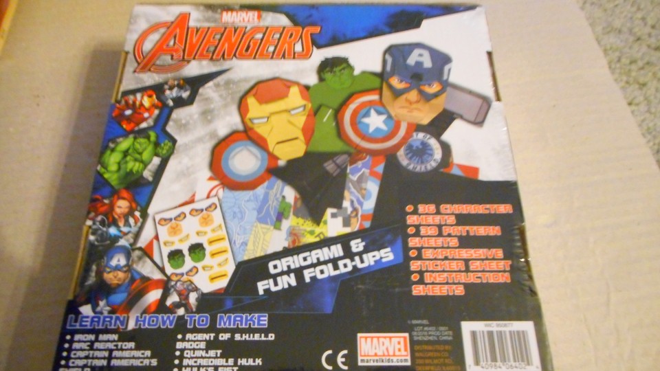 Marvel Avengers Origami & Fun Fold-Ups Sealed | eBay