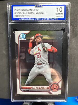 2022 Bowman Chrome Jordan Walker #BDC-36 ISA 10 Gem Mt Cardinals | eBay