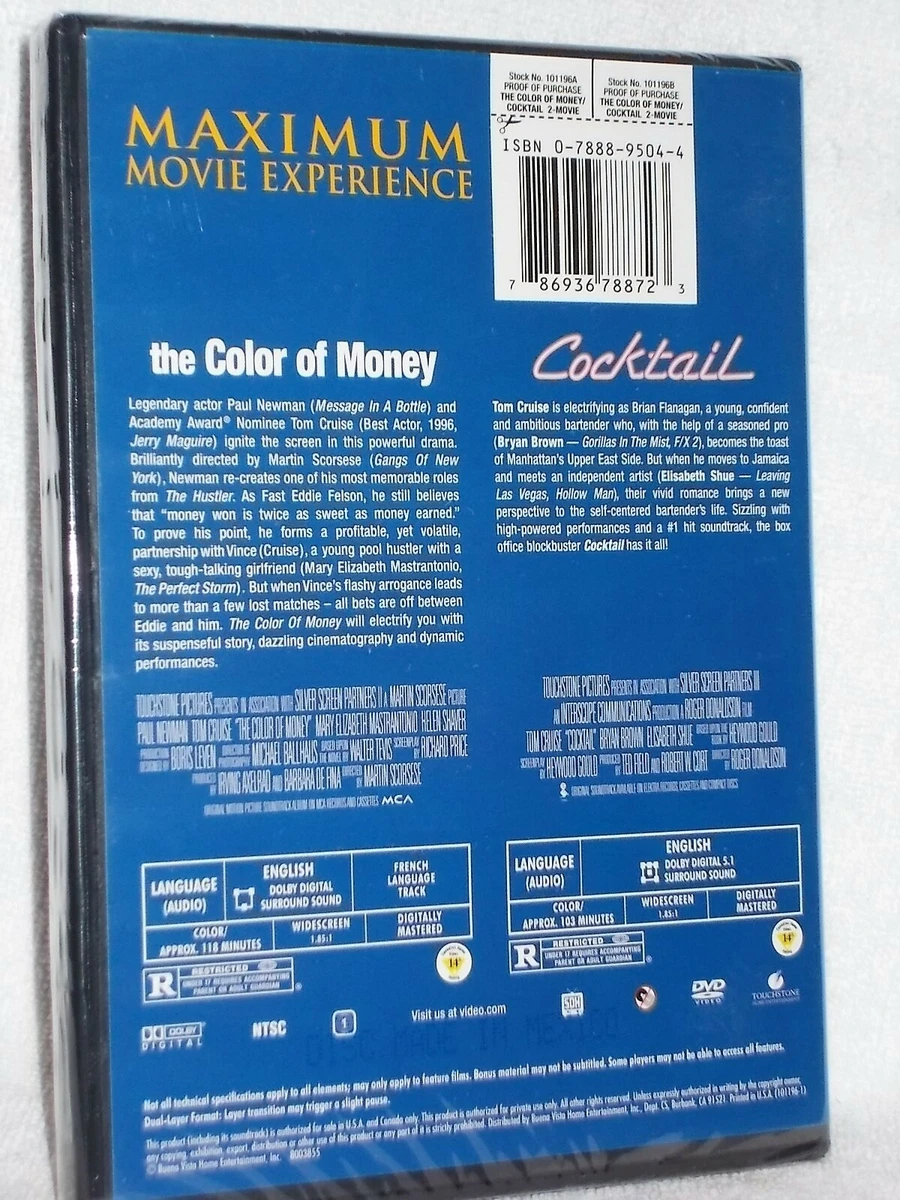 The Color Of Money Dvd
