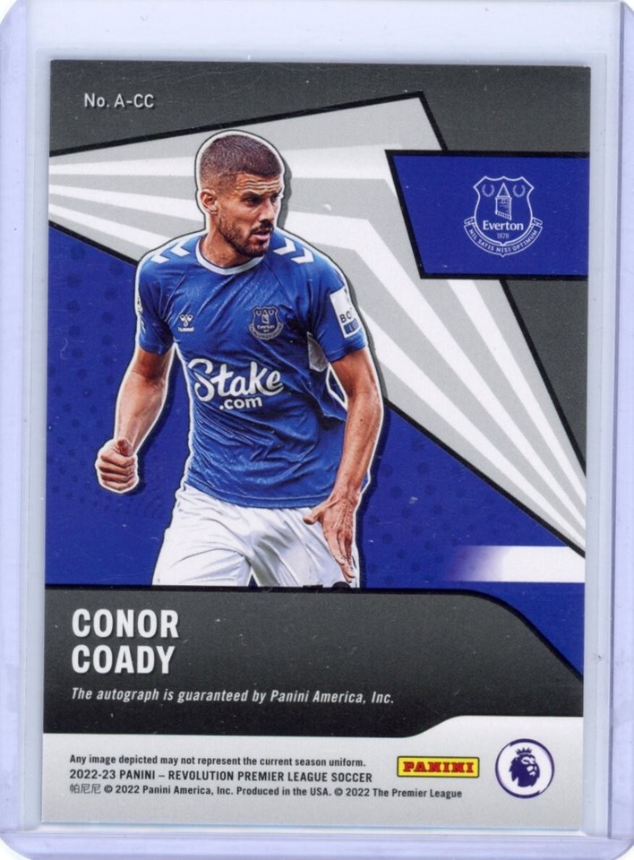 Conor Coady 2022-23 Panini Revolution EPL Soccer Auto #A-CC Everton | eBay