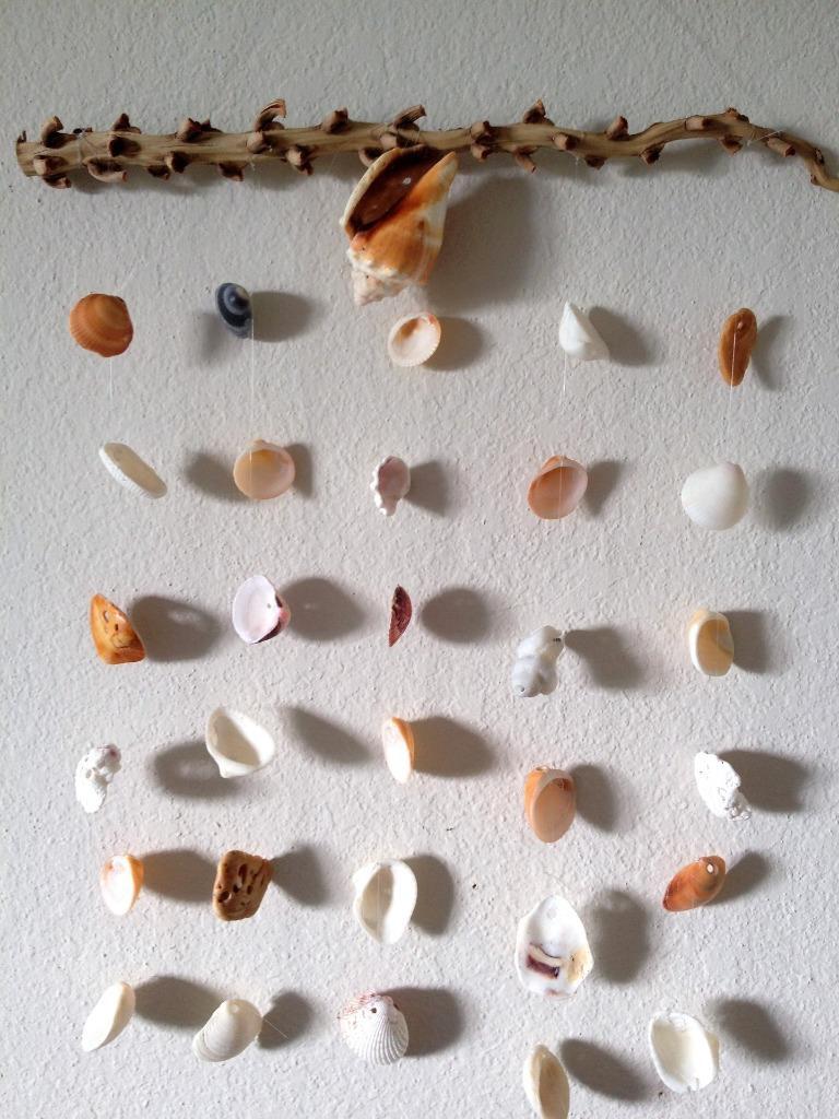 Nautical Shells Wind Chimes (#4) Palm tree Wood Conch Shell Nautical ...
