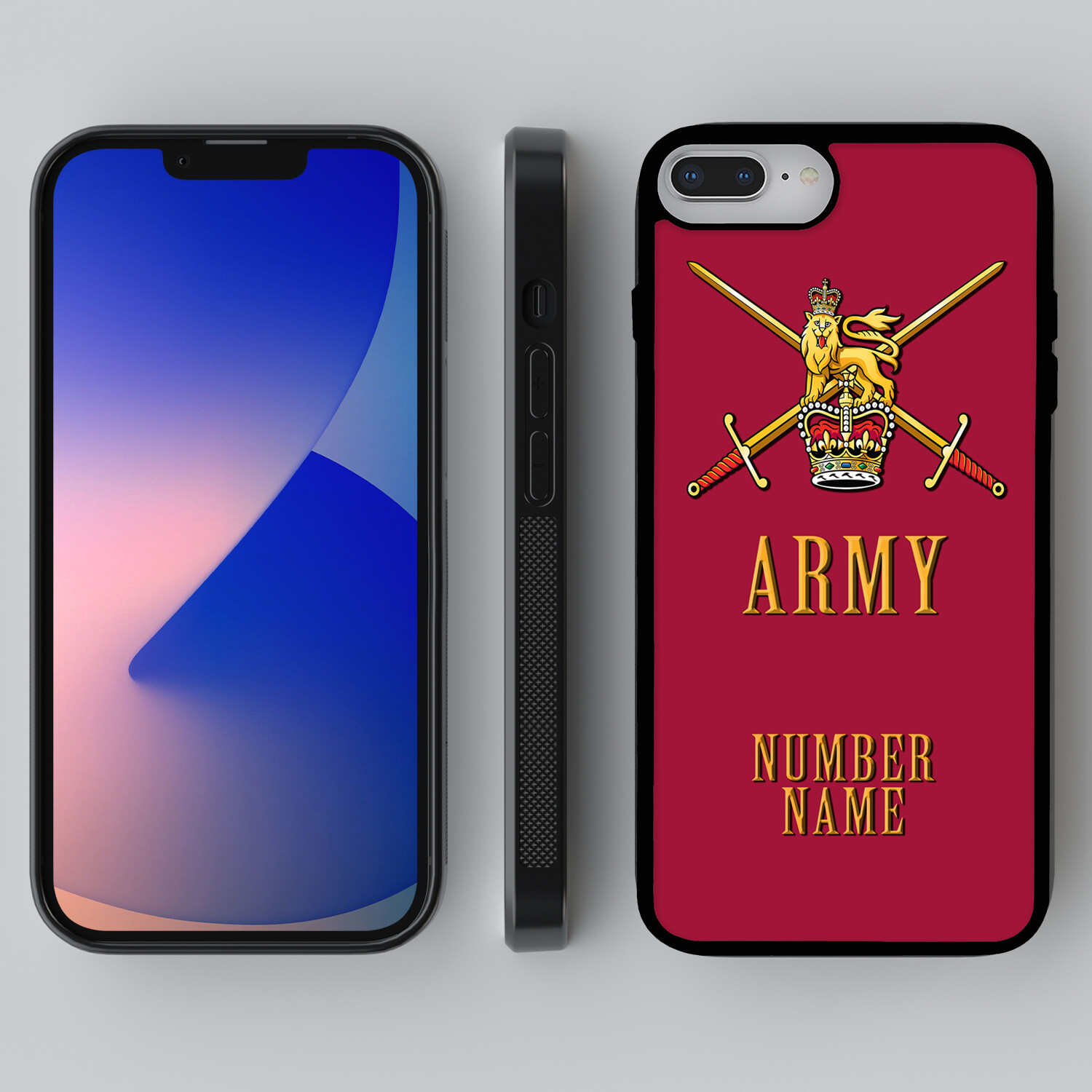 Personalised British Army iPhone Case Military Hard Phone Cover Veteran ...