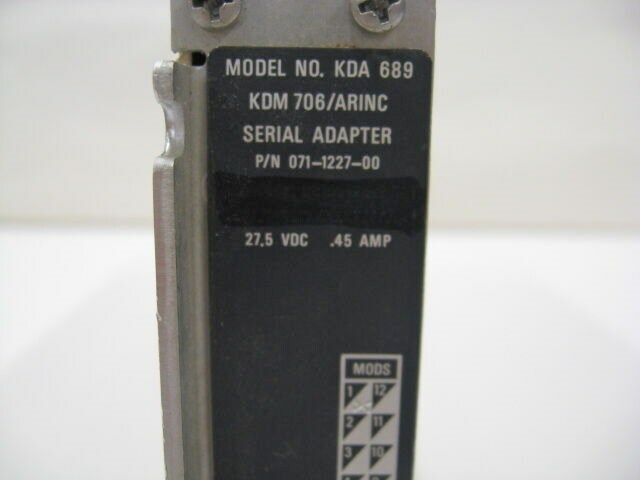 King KDA-689 KDM-706 / ARINC Serial Adapter - PN: 071-1227-00 | eBay