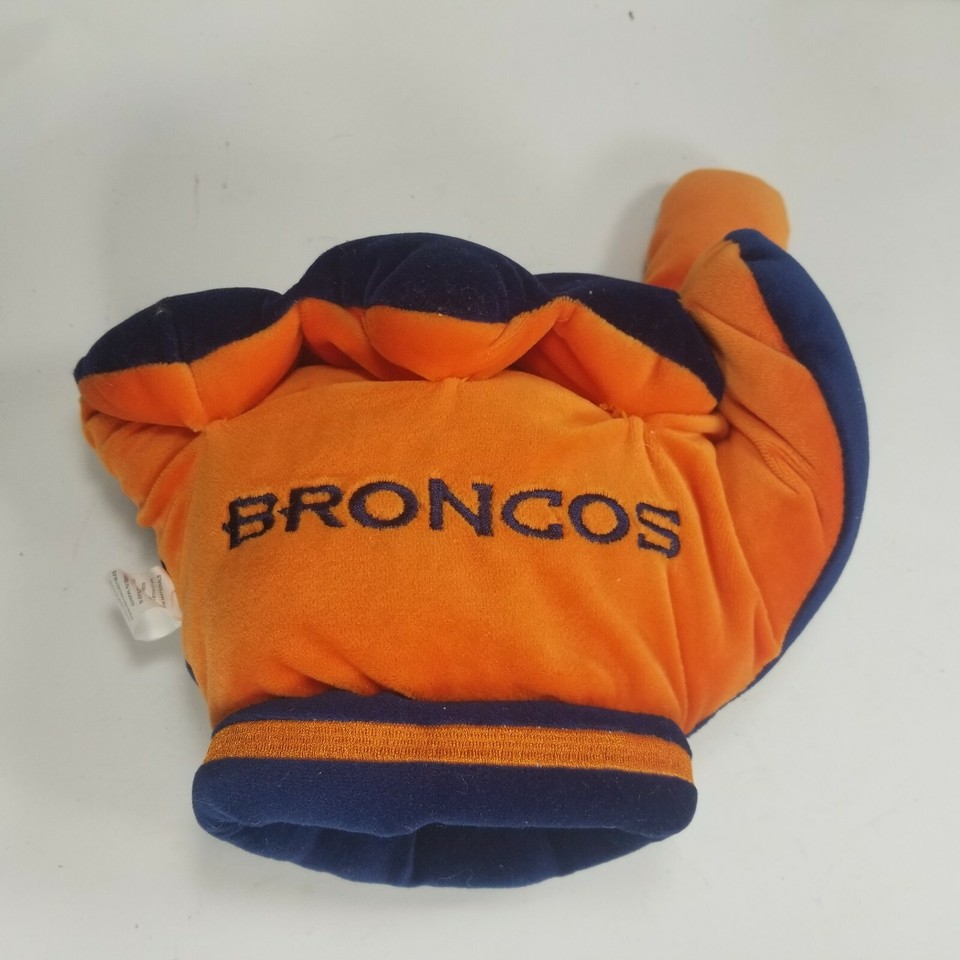 Vintage Denver Broncos Hand Finger Fan Plush Logo NFL | eBay