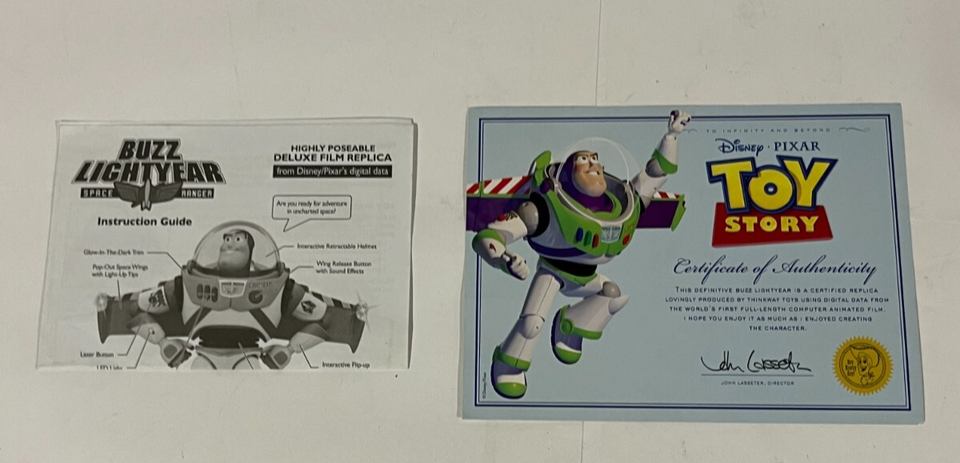 Toy Story Signature Collection Buzz Lightyear Thinkway Complete See ...