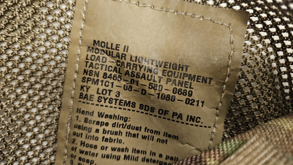 USGI Tactical Assault Panel System Multicam TAP Complete USMC VGC | eBay