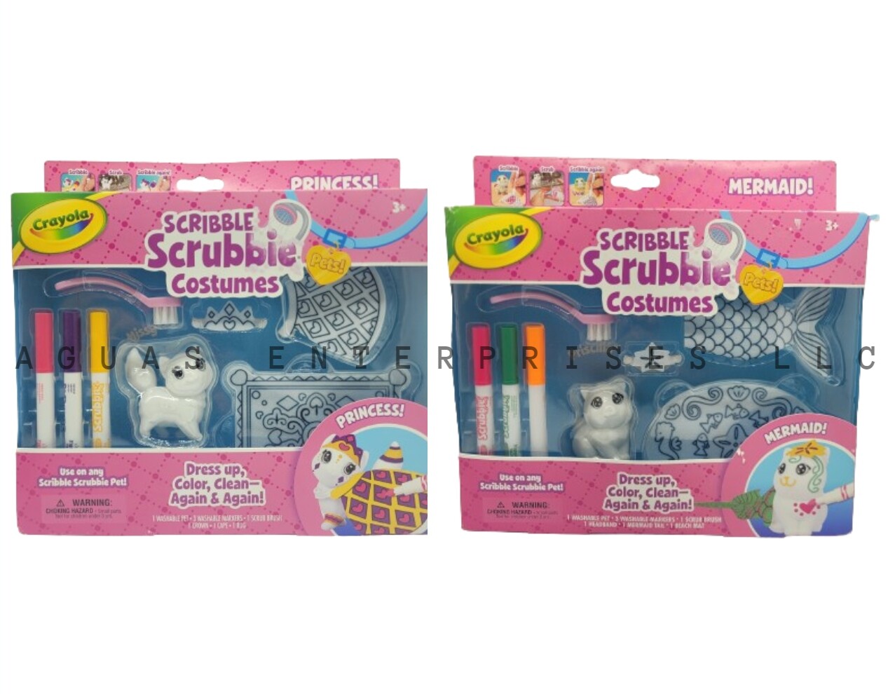 Scribble Scrubbie Pets Costume Playset - Dress Up, Color, & Clean ...