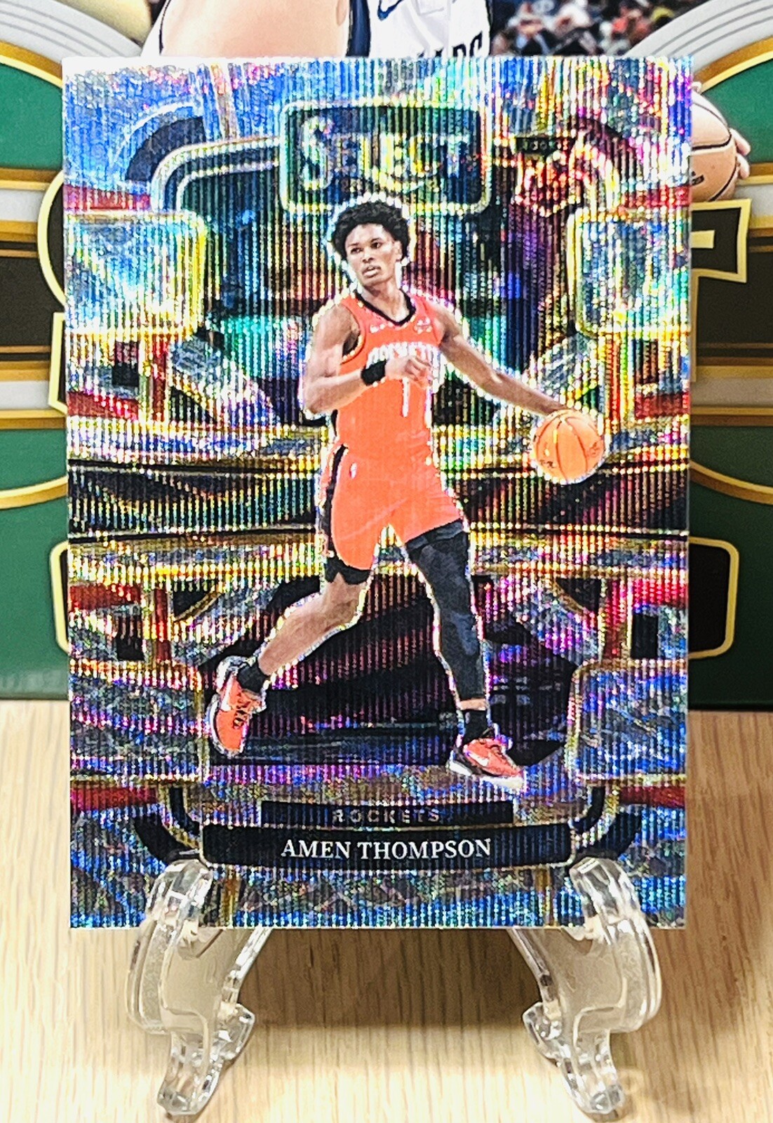 2023-24 Panini Select Amen Thompson Elephant Prizm SSP RC Concourse Rockets 🚀 | eBay