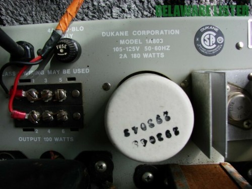 Vintage DUKANE Corp. Model 1A803 PA 180W AMP Amplifier Rack Mount MUSIC ...