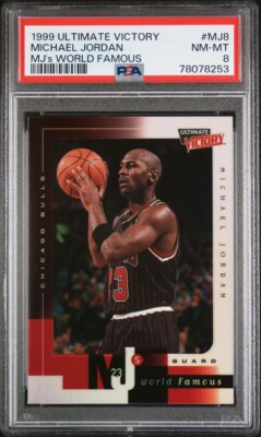 1999-00 Ultimate Victory MJ's World Famous #MJ8 Michael Jordan | PSA 8 ...