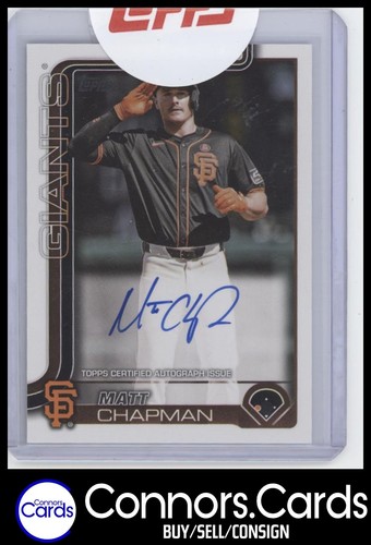 Matt Chapman Auto 2025 Topps #221 Flagship Real One Autographs SSP | eBay