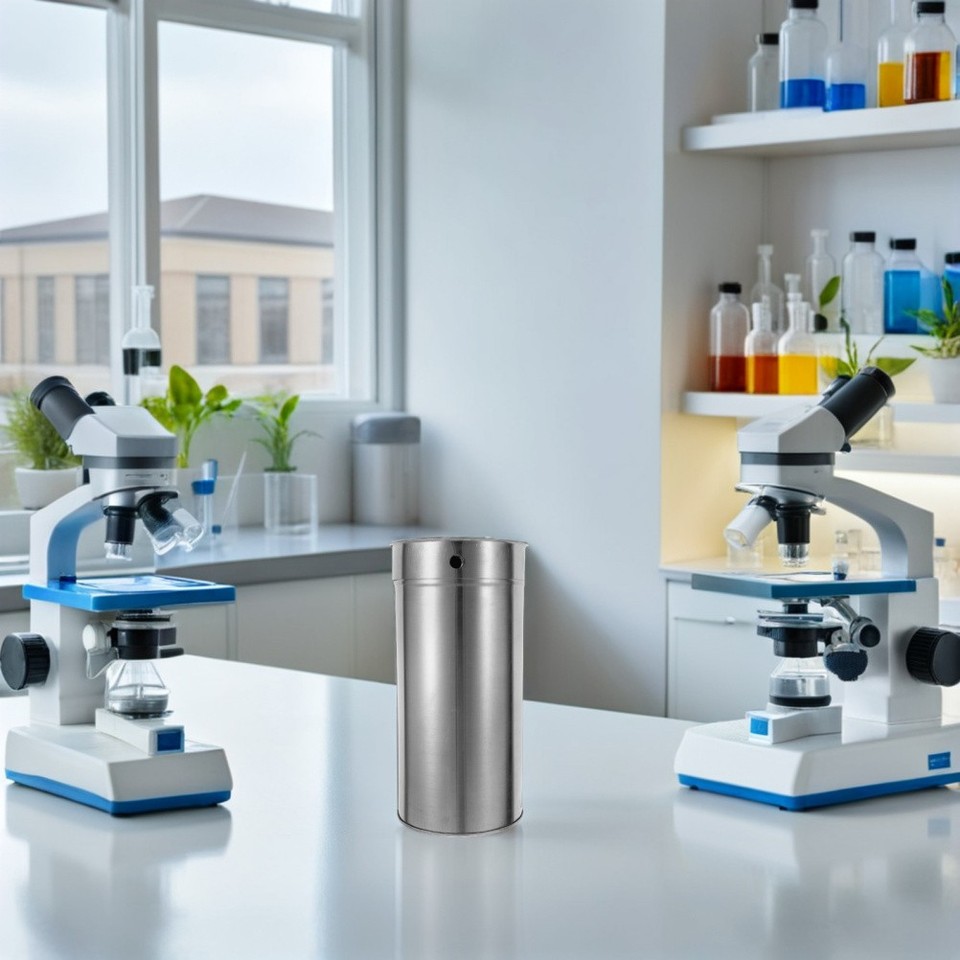 Stainless Steel Petri Dish Sterilization Tube Lab with Lid Laboratory ...