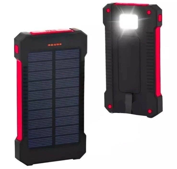 SUPER CAPACITY Portable Solar Phone Power Bank Charger iPhone Android ...