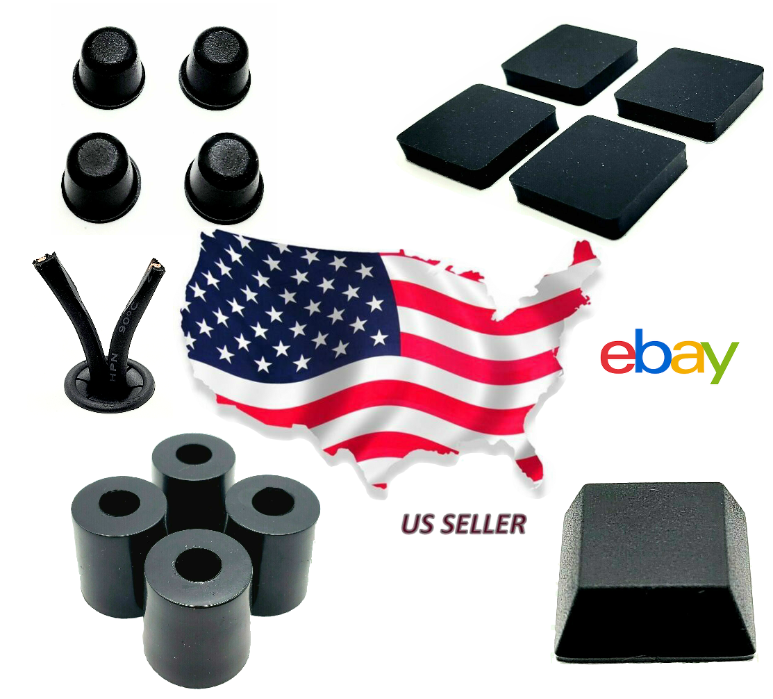 1" Auto Truck Bumper Plugs Black Sensor Hole PE Cover 1 5/16" Top 4 ...